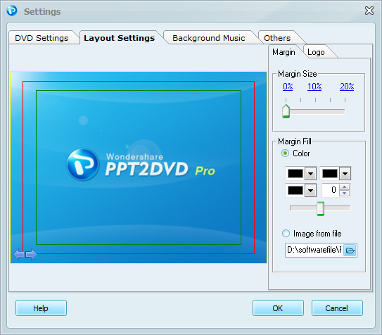 PPT2DVD Tutorial- Layout Settings